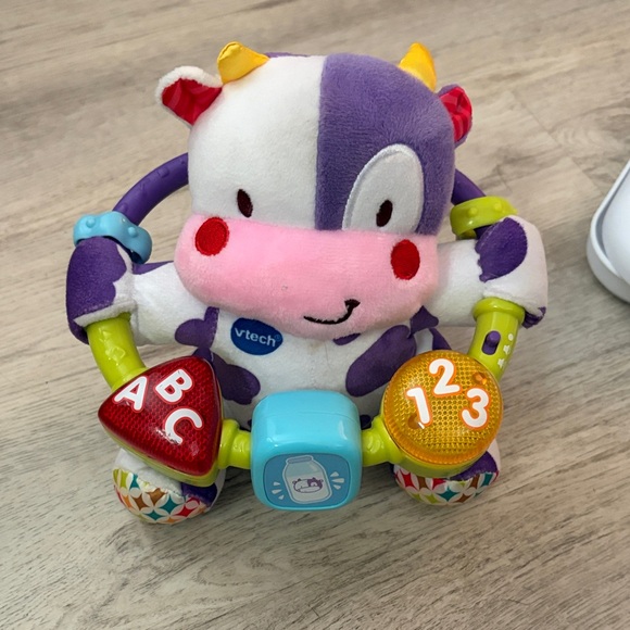 vtech | Toys | Vtech Purple And White Learning Cow Toy | Poshmark
